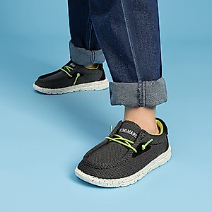 Bruno Marc Boys Slip-On Casual Comfortable Lightweight Loafer Shoes, Black - 13 Little Kid (SBLS2213K)