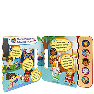 Daniel Tiger Friendly Songs: Children's 5-Button Song Book - Sing and Read with Daniel Tiger and Friends (5 Button Early Bird Song Book)