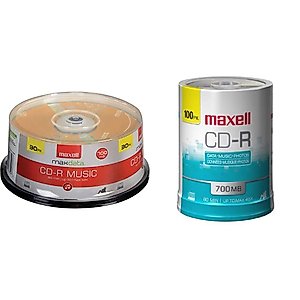 Maxell Premium Quality Noise Free CDs - 30 Pack + 100 Pack