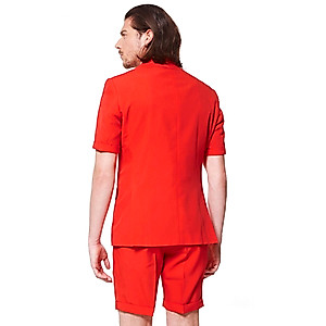 OppoSuits Men's Summer Red Devil, 42