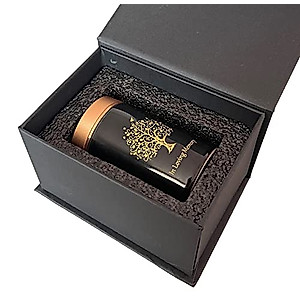 Small Urn for Human Ashes - 3'' Tree of Life Handicrafted Urn - Beautiful Tiny Keepsake Urns - Mini Urn Made of Ceramic - Hold 5 Cubic Inches of Ashes