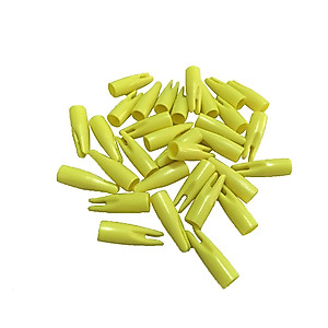 JIEXI HWYP Plastic Carbon Arrow Nocks for OD 6.9mm Arrow Shafts Pack of 50
