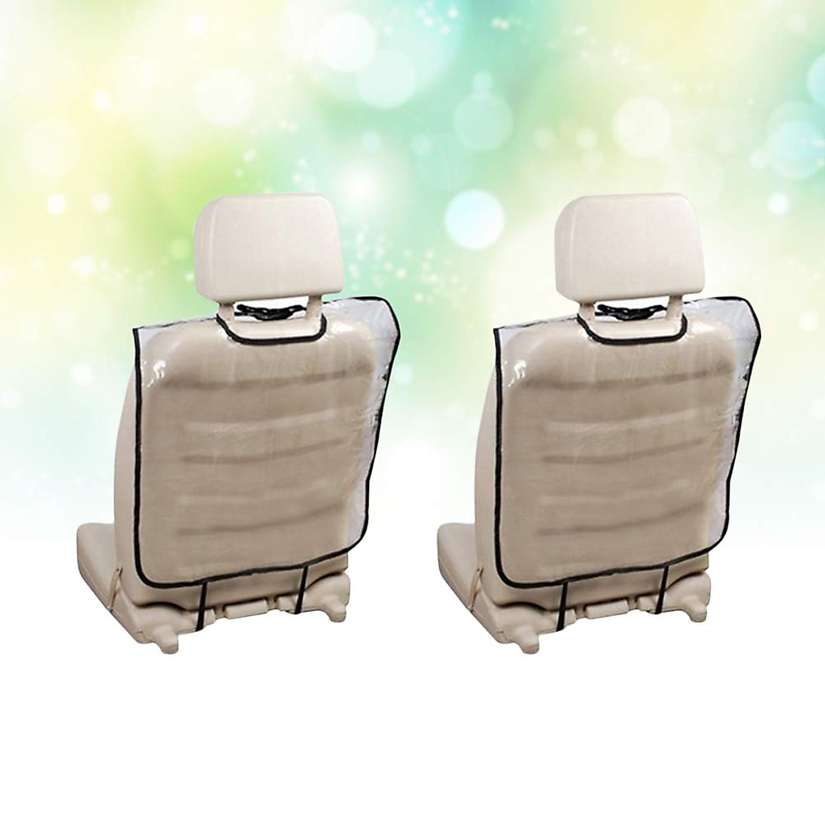 Vosarea 2PCS Car Seat Back Protector Pads Transparent Waterproof Anti-Kick Anti-Dirty Car Seat Back Mat Protetctive Cover for Children Kids
