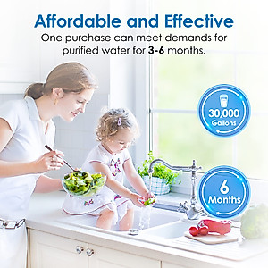 Waterdrop W50PEHD Whole House Water Filter, Replacement for American Plumber, W10-PR, Culligan® R50-BBSA, GE ®FXHSC, GXWH40L, GXWH35F, 5 Micron, 10" x 4.5", High Flow Sediment Filters, Pack of 3