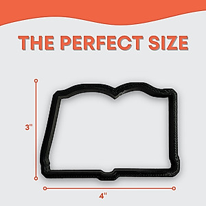 Open Book, Novel, Journal, Cookbook or Bible Cookie Cutter (4 inches)