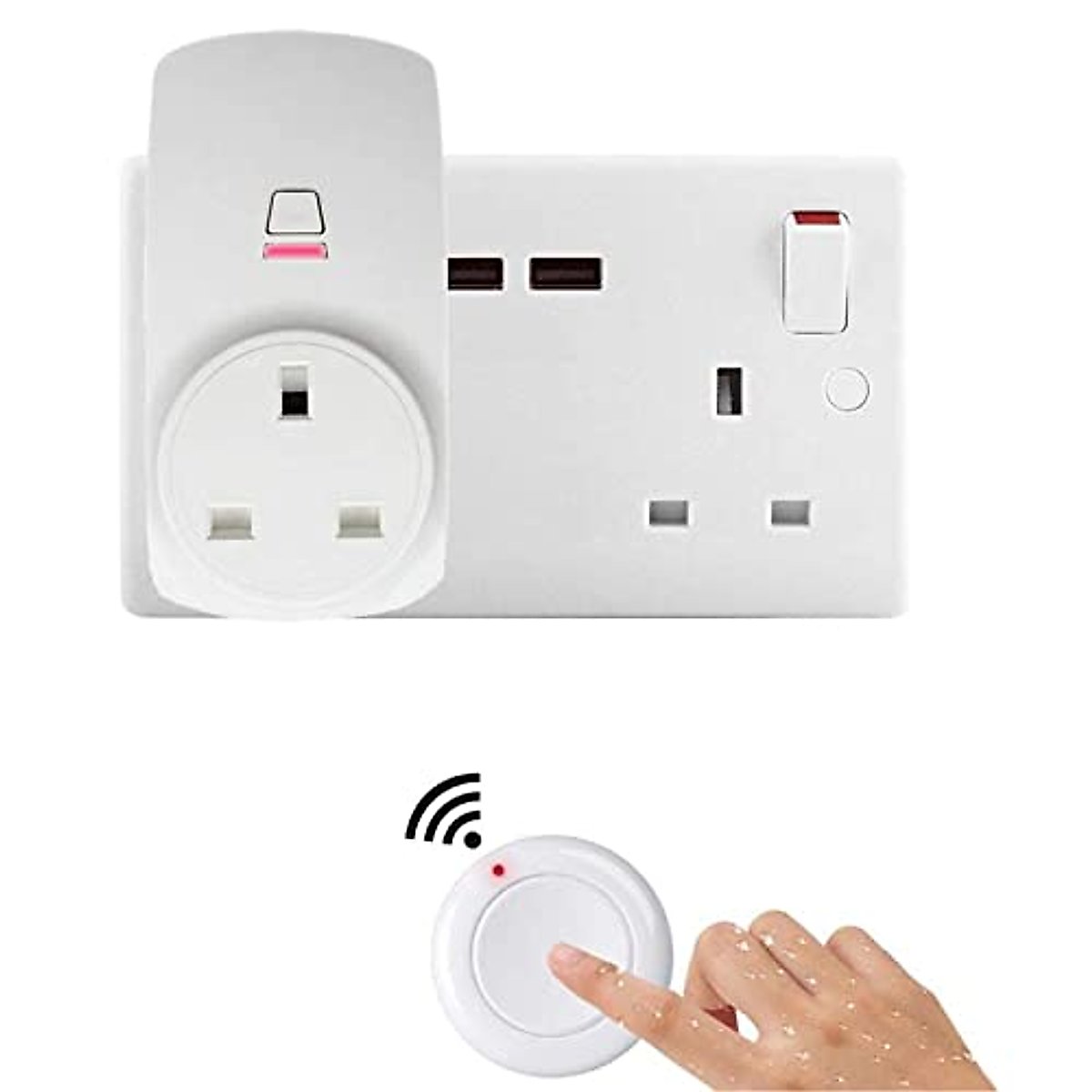 Garbage Disposal Wireless Switch Kit,Remote Control Outlet Wireless Switch for Household Appliances, Compatible with Garbage Disposal Under 2HP