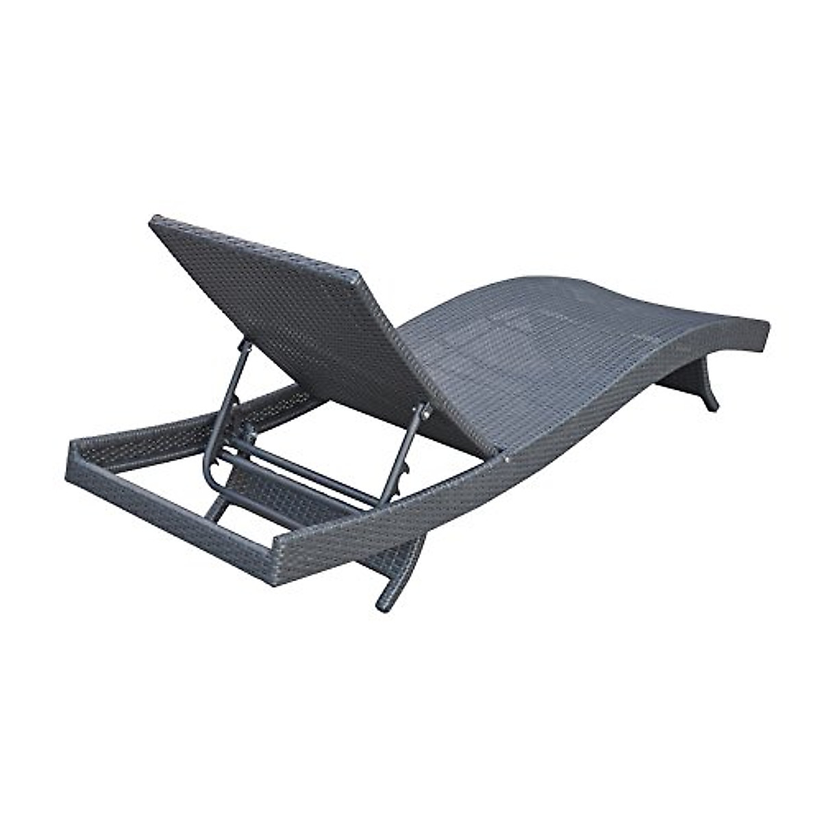 Armen Living Cabana Adjustable Wicker Chaise Lounge Chair
