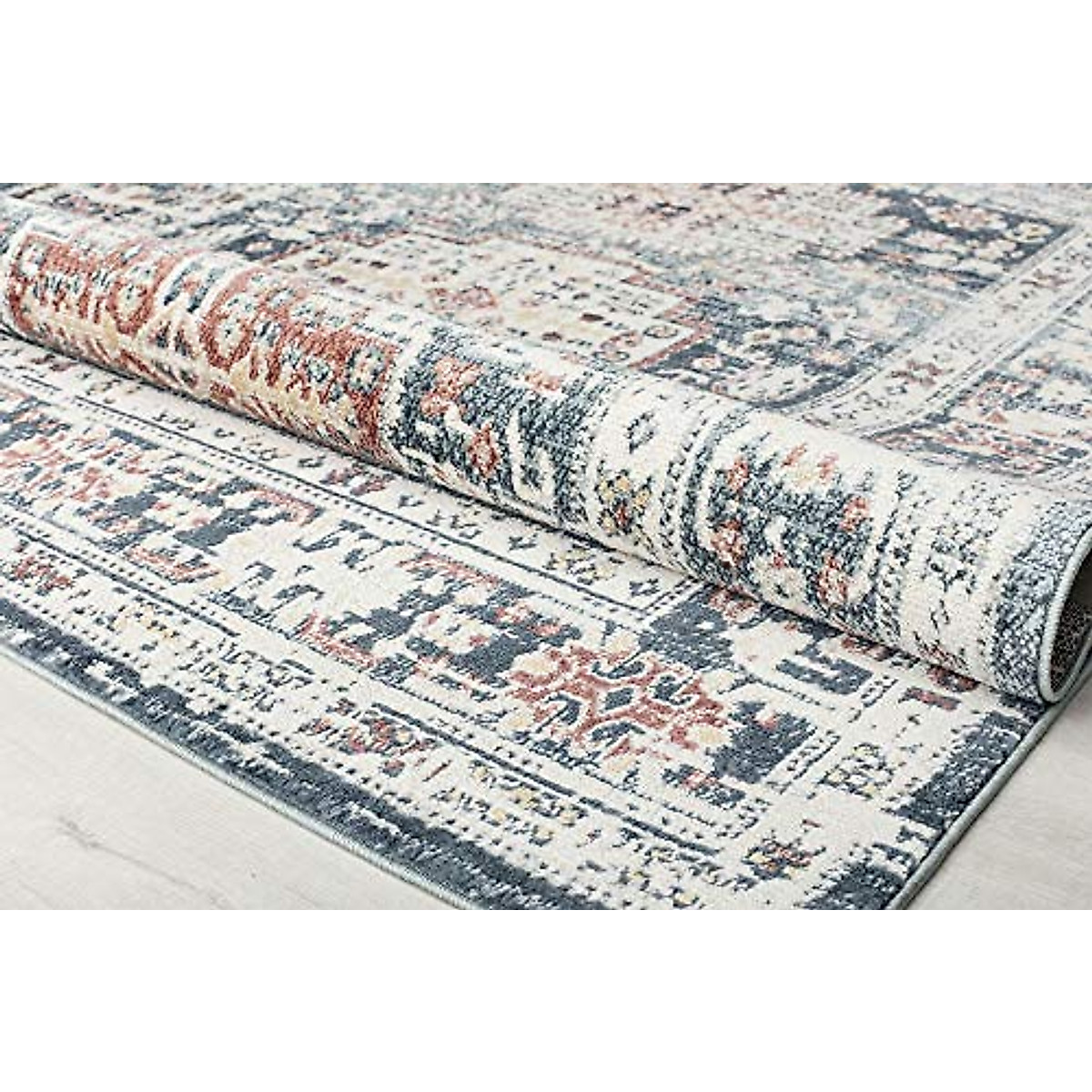 Rugs America Gallagher Collection GL55C Prussian Sundara Transitional Vintage Area Rug 8' x 10'