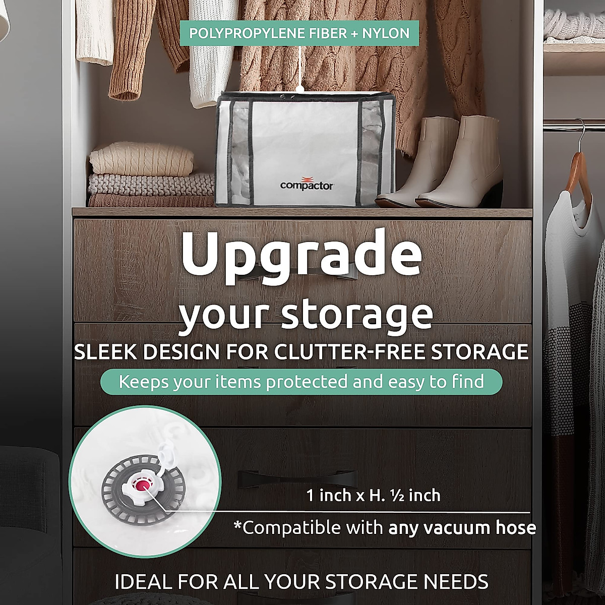 Compactor Semi Rigid 3D Vacuum Boxes (Medium, White | LIFE)