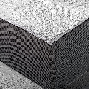 ZINUS Easy Pet Stairs, Pet Ramp, Pet Ladder, Large, Grey