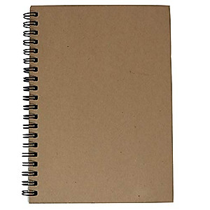 Notepads with Kraft Paper Covers (5 x 7 with Inside Flap Pocket 3-Pack, 60 sheets per notepad)