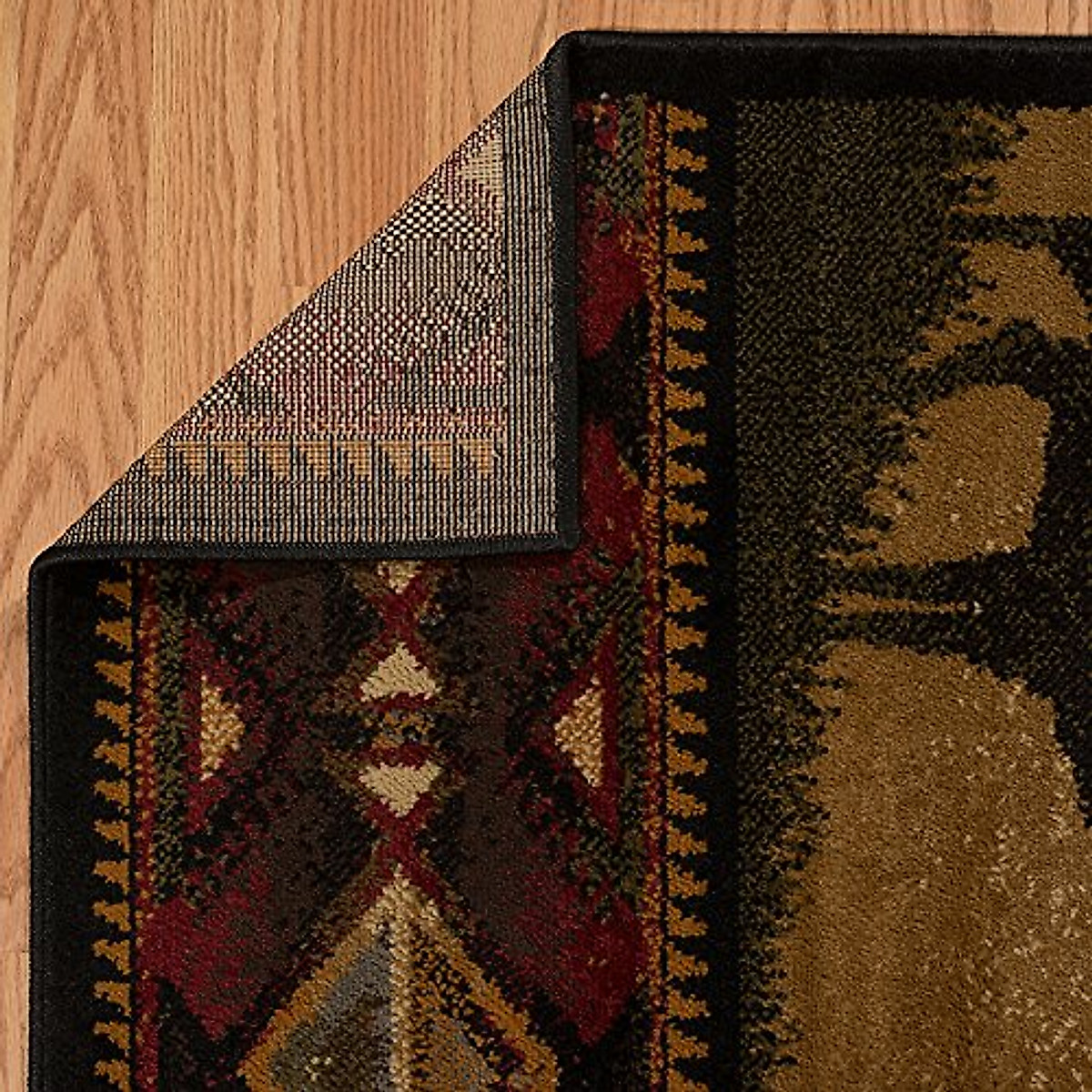 United Weavers of America Affinity Collection Hunter's Dream Rug - 1 ft. 10in. x 7ft. 2in., Brown, Decorative Rug, Lodge Style, Modern Indoor Rug