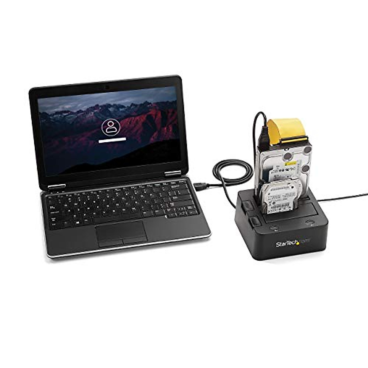 StarTech.com Dual-Bay USB 3.0 to SATA and IDE Hard Drive Docking Station, USB Hard Drive Dock, External 2.5/3.5" SATA III/IDE, SSD/HDD Docking Station, Hot-Swap Drive Bays, Top-Loading (UNIDOCKU33)