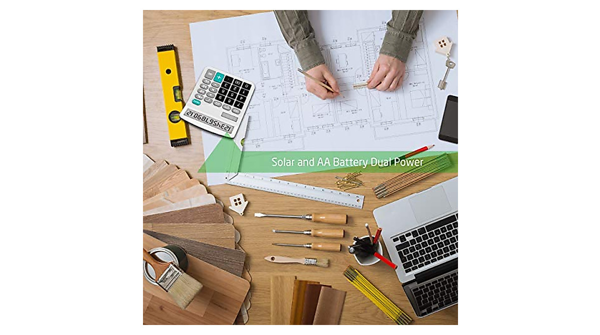 Splaks 2-Pack Desktop Calculators with Large Display & Dual Power