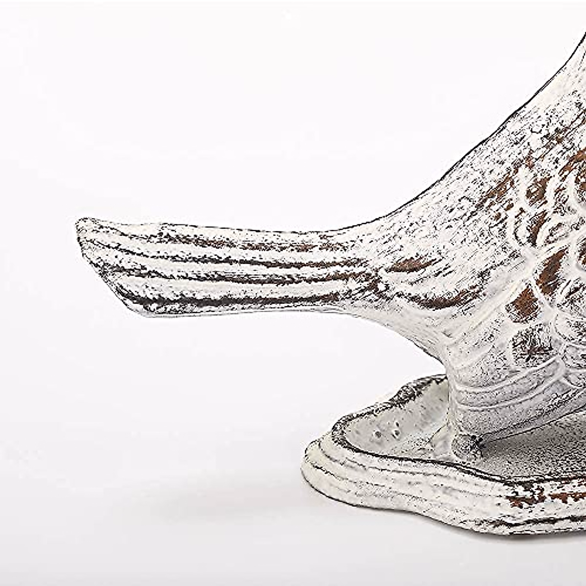 Jemeni Birds Bookends Decorative, 1 Pair Book Ends, Whitewashed Finish