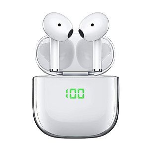 Bluetooth 5.0 Wireless Earbuds,K6 TWS Wireless Earbud Headphones in-Ear Earphones with Charging Case, Mini Car Headset Built-in Mic