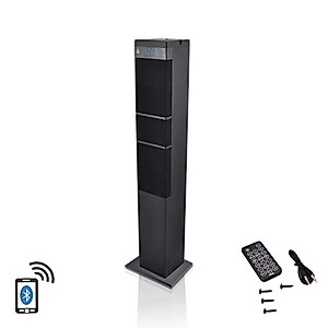Pyle PHITB65BK Bluetooth Sound Tower Speaker System with USB Reader 3.5mm AUX, RCA Inputs and FM Radio