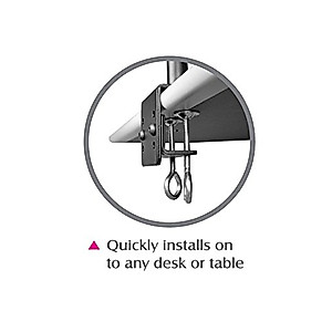 SIIG Articulating Adjustable Quad 4-Monitor Desk Mount - Fits 13" to 27" Monitors - (CE-MT0S12-S1)