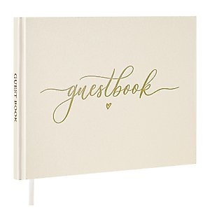 Elegant Guest Book - Polaroid Guest Book for Special Events, 9.2'' x 7.3'', 55 Sheets/110 Pages, Photo Guest Book with Inner Pocket, 2 Photo Sticker Sheets, 110 Pages for Sign in and Photos