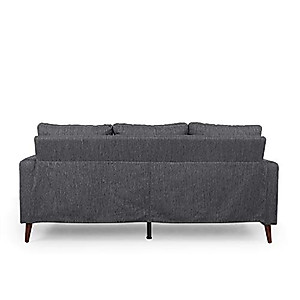 Christopher Knight Home Roselle Sofas, Charcoal + Espresso
