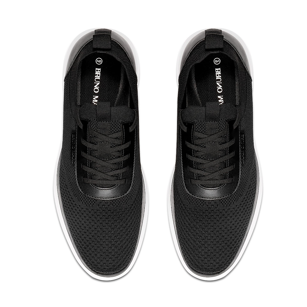 Bruno Marc Men's Mesh Dress Sneakers Casual Business Oxfords Comfortable Shoes, Black White, Size 12, SBOX2317M