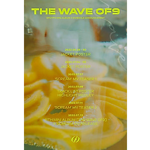 DREAMUS SF9 The Wave OF9 11th Mini Album Jewel Case 6 Version Set CD+20p Booklet+1p Special PhotoCard+1p Selfie PhotoCard+Tracking Sealed