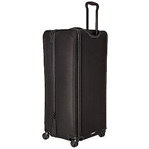 TUMI Alpha 3 Tall 4-Wheel Duffel Packing Suitcase - Features Zip Divider and Large Mesh Zip Pocket - Rolling Luggage for Men and Women - Black
