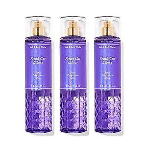 Bath and Body Works Freash Cut Lilacs Signature Collection Fragrance Mist Perfume Spray 8 Ounce Pack Of 3 (Freash Cut Lilacs)