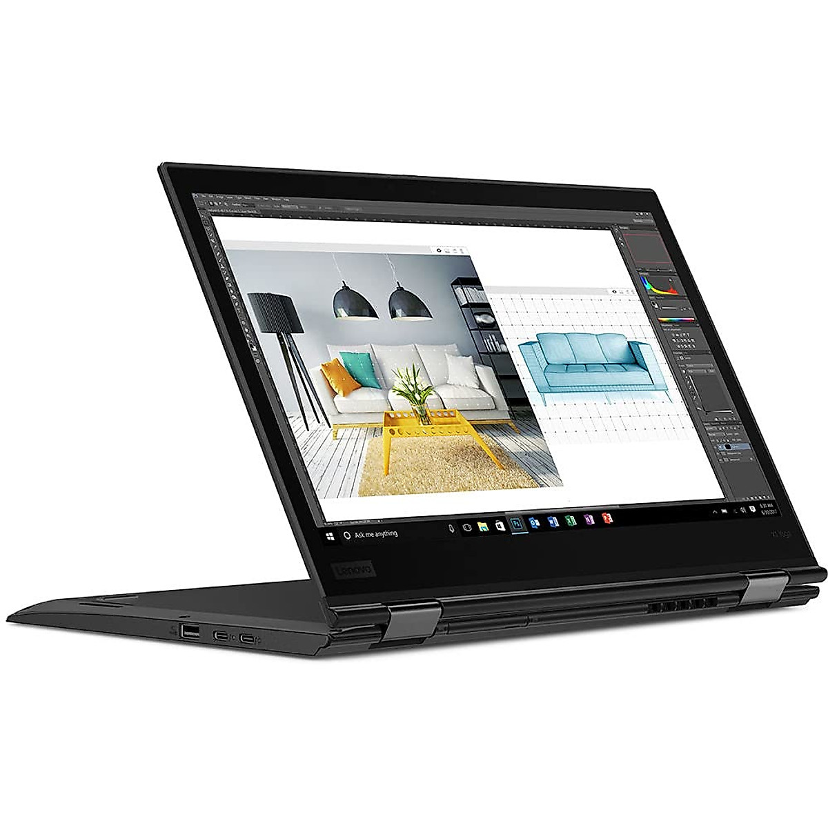 Lenovo X1 Yoga i7 6600U 2.6Ghz 14 2-in-1 Convertible Laptop, 16GB DDR3 RAM, 256GB M.2 SSD, FHD 1080p, Fingerprint Reader, Windows 10 Home (Renewed)