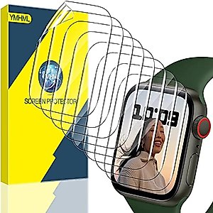 YMHML [ 8 Pack Screen Protector Compatible for Apple Watch 40mm SE Series 6 Series 5 Series 4, [Upgrade Flexible Film] Soft HD Clear Anti-Scratch Film for iWatch Accessories