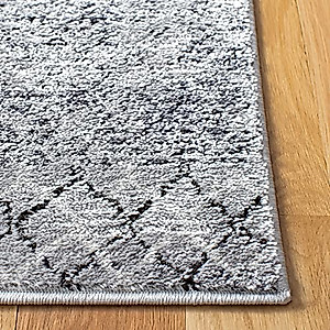 SAFAVIEH Amelia Collection 10' x 14' Grey/Ivory ALA761F Rustic Tribal Distressed Non-Shedding Living Room Bedroom Dining Home Office Area Rug