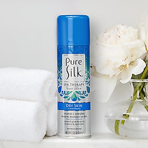 Pure Silk Spa Therapy Shave Cream by for Women, Dry Skin, 7.25 Oz