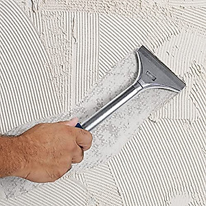 QEP 62920 4 in. Floor and Wall Razor Scraper with 5.25 in. Handle and Stainless Steel Blade