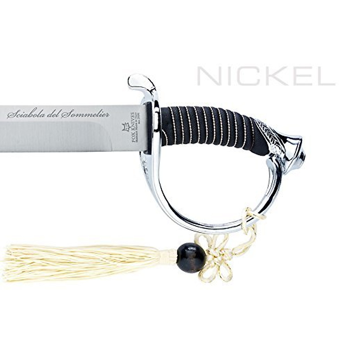 Fox Knives Maniago, Italy Sommelier Saber Champagne Sabre, Nickel