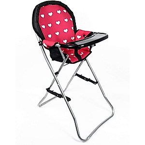 The New York Doll Collection Dolls Mega Play Set with Dolls High Chair, 3-1 Doll Bouncer and Pack N Play Pink for 18-inch Dolls