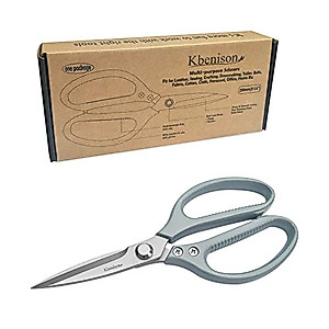 Sharp Leather Scissors, Adult Scissors All Purpose, Fabric Scissors Heavy Duty, Left Handed Scissors for Office, Sewing Scissors for Fabric Cutting
