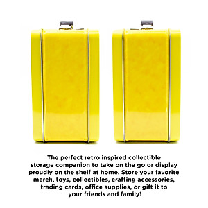 AQUARIUS Sesame Street Big Bird Fun Box - Sturdy Tin Storage Box with Plastic Handle & Embossed Front Cover - Officially Licensed Sesame Street Merchandise & Collectible