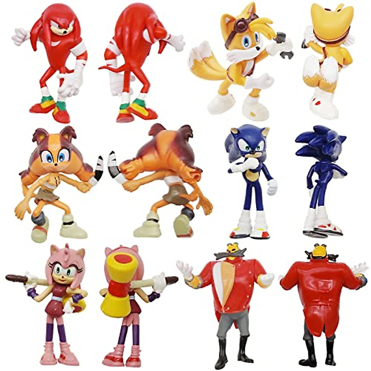 Rdyhqwp 18pcs Action Figures Toys Set Party Favors Supplies,2.5 Inch Action Figurines Cartoon Collection,Cake Toppers,Easter Egg Goodie Bag Stocking Stuffers,Christmas Birthday Gift for Kids