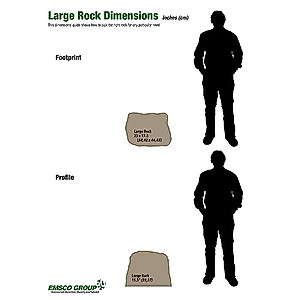 Emsco Group 2181 Large – Lightweight Landscape Rock-Resin, Sandstone