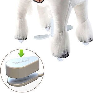 PonyCycle Pedal Pad (for Model U Size 3 &4 Ride on Unicorn, Zebra and Black Horse) - White