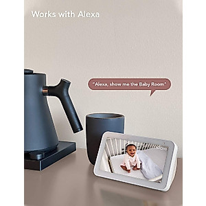 Nooie Baby Monitor, WiFi Pet Camera Indoor, Wireless IP Nanny Camera, 1080P Home Security Camera, Motion Tracking, IR Night Vision, Compatible with Alexa, Two-Way Audio