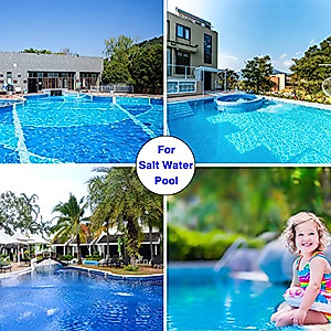 ORAPXI Salt Water Pool Tester 5 in 1 Salt SG TDS EC Temp Digital Pool Salt Meter 0-100 PPT & 1.000-1.070 Specific Gravity for Aquarium, Seawater, Salt Fish Tank, Marine Monitoring