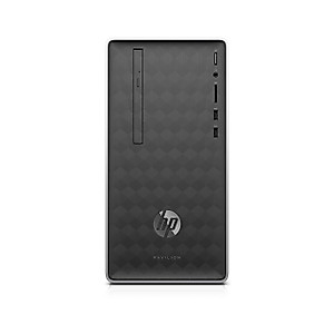 HP 590-p0033w Pavilion Desktop i3-8100 3.6GHz 4GB RAM 1TB HDD Win 10 Home Ash Silver