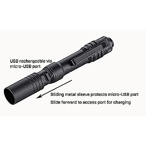 Streamlight 66608 MicroStream 250-Lumen EDC Ultra-Compact Flashlight with USB Rechargeable Battery, Clear Retail Packaging, Coyote