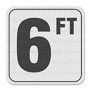 Aquatic Custom Tile, 5FT Pool Depth Markers, 6x6 Inches Vinyl Pool ...