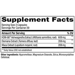 OLLY Lovin Libido Capsules, Boost Desire With Ashwagandha, Maca & Damiana, Vegetarian, Supplement for Women, 20 Day Supply - 40 Count