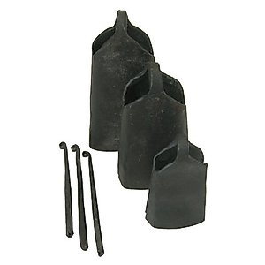Paragon Mali Dunun Bell Set of 3 with Strikers from Africa Heartwood Project - Tear drop nesting shape