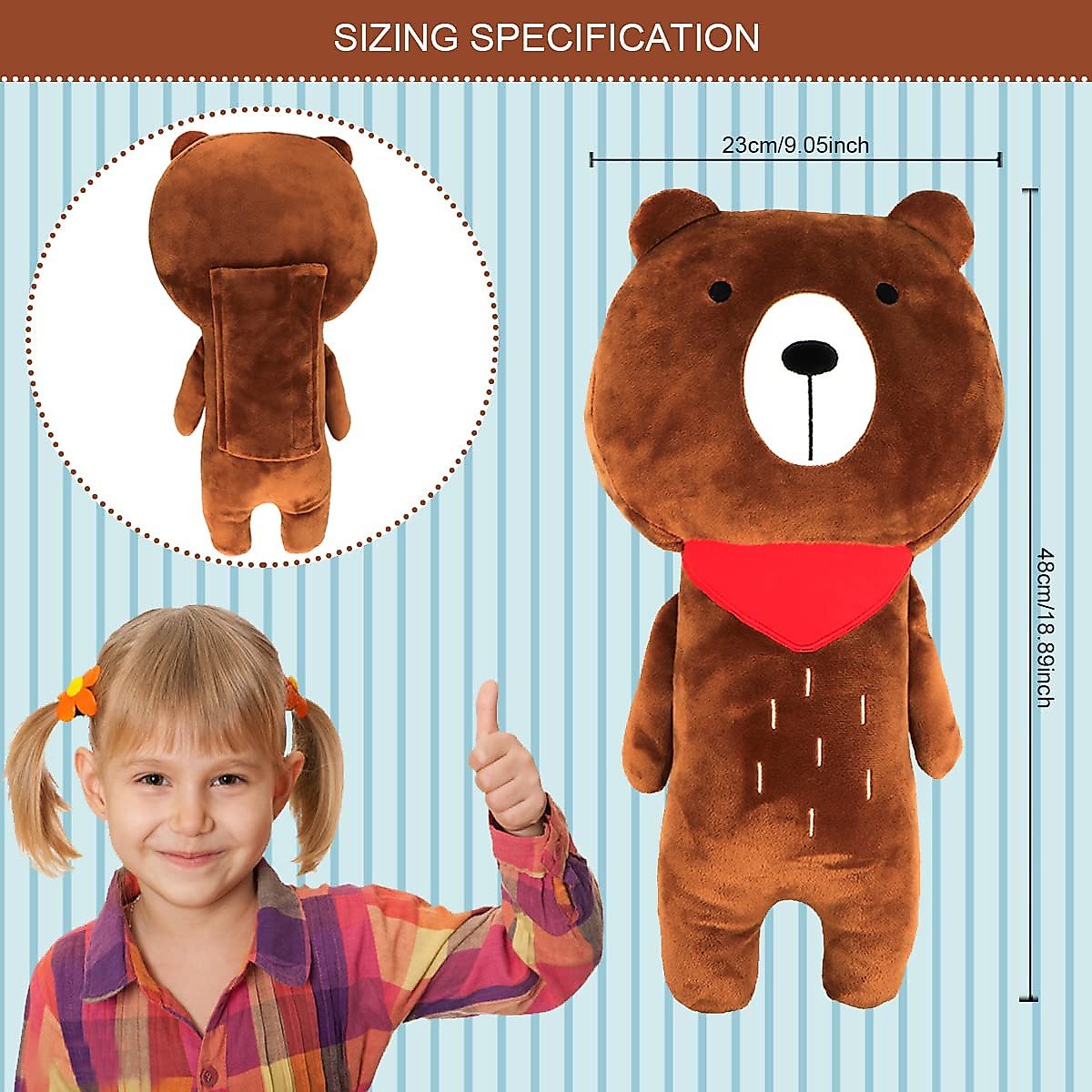 Seat Belt Pillow for Kids，Teddy The Bear Seat Belt Cover Vehicle Protect Shoulder Pads Seat Strap Pillows Kids Seat Belt Cushion for Kids of All Ages All Cars Seat Belts