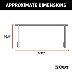 CURT 51144 TriFlex Trailer Brake Controller Mounting Bracket