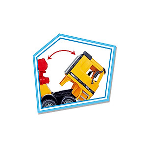 Playee Cement Mixer Toy Truck for Kids Oversized Friction Cement Truck - 14" Construction Vehicle Toy for Boys and Girls - Can Actually Turn The Mixer, Great Car Toys Gift Giveaways for Your Kids